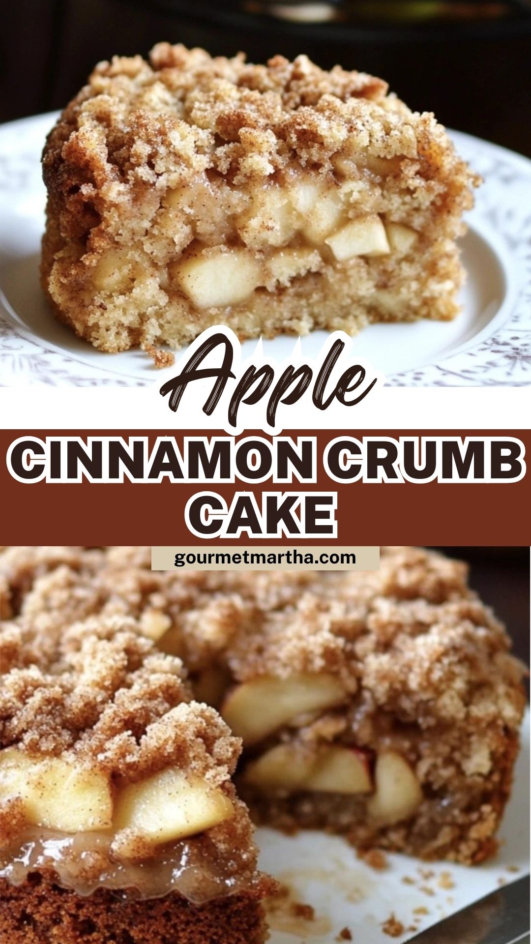 Apple Cinnamon Crumb Cake - Gourmet Martha