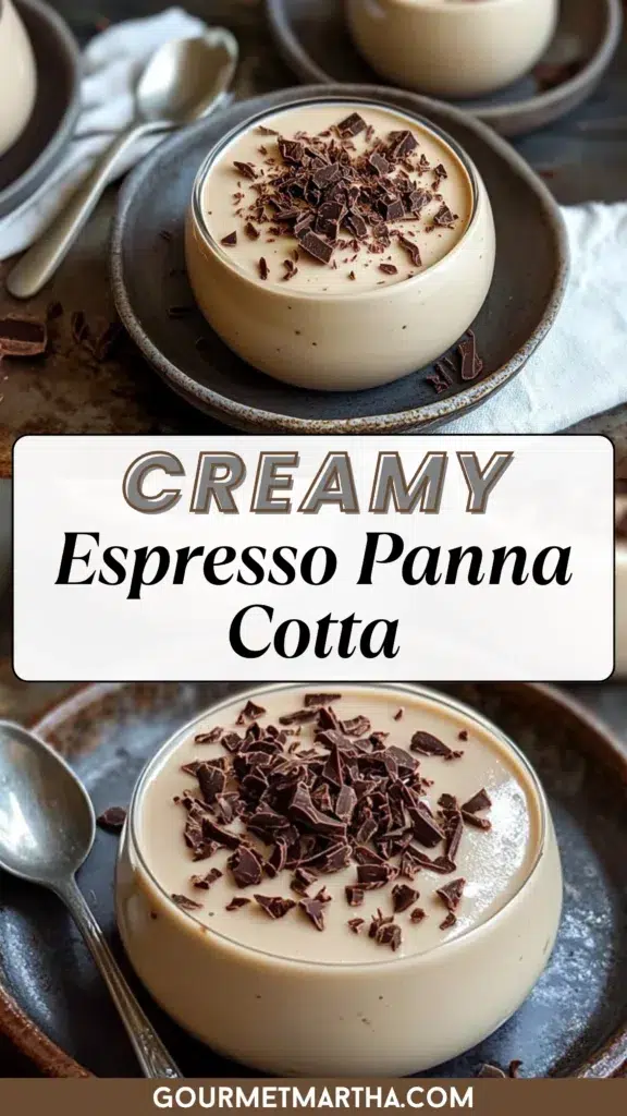 Creamy Espresso Panna Cotta - Gourmet Martha