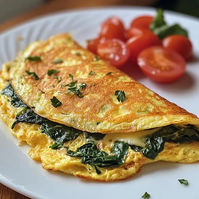 Spinach & Cheese Omelette – A Simple Yet Satisfying Breakfast - Gourmet ...
