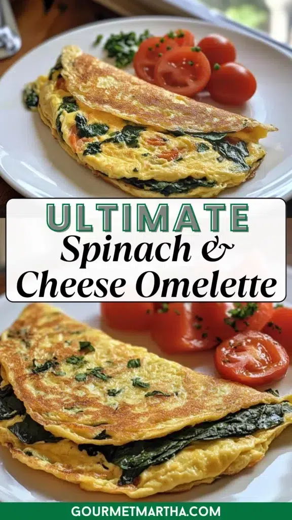 Spinach & Cheese Omelette – A Simple Yet Satisfying Breakfast - Gourmet ...
