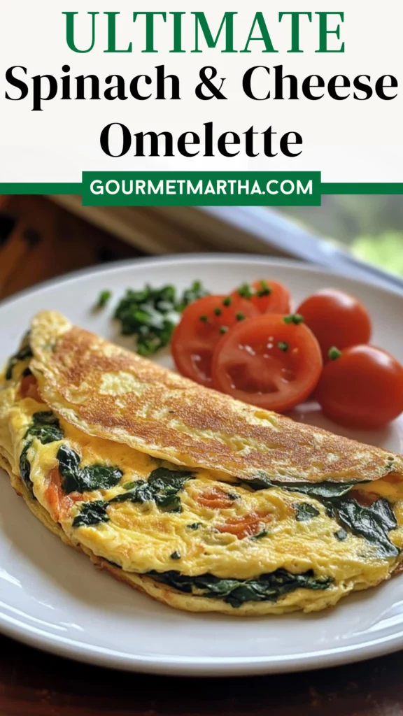Spinach & Cheese Omelette – A Simple Yet Satisfying Breakfast - Gourmet ...