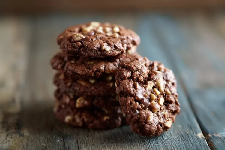 Chocolate Hazelnut Crunch Cookies - Gourmet Martha