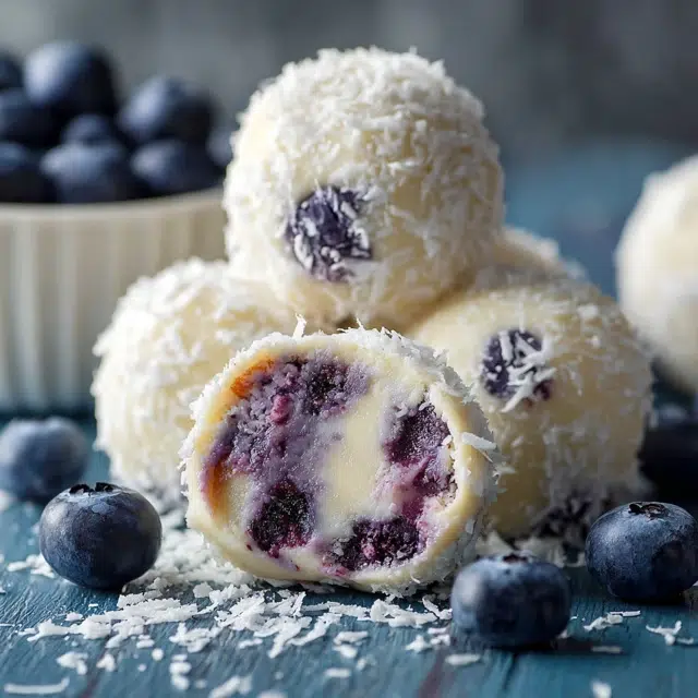 White Chocolate Blueberry Truffles - Gourmet Martha