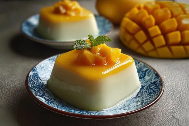 Chinese Mango Pudding - Gourmet Martha
