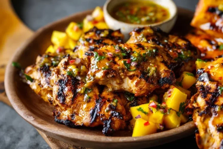 Grilled Mango Chicken - Gourmet Martha