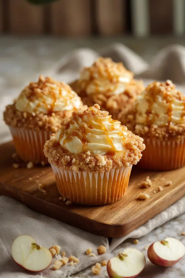 Apple Crisp Cupcakes – Fall’s Perfect Handheld Dessert - Gourmet Martha