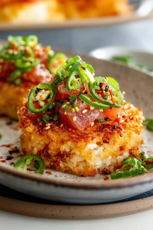 Spicy Tuna Crispy Rice - Gourmet Martha