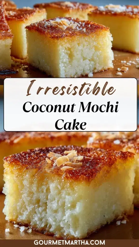 Coconut Mochi Cake - Gourmet Martha