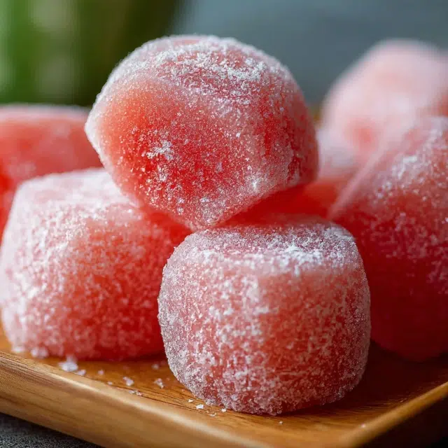 Watermelon Mochi - Gourmet Martha