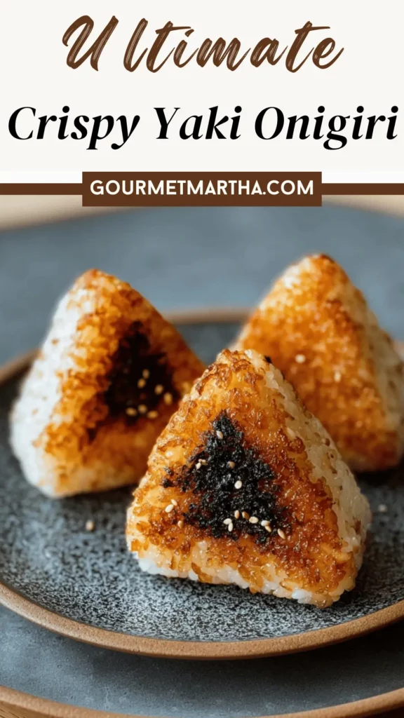 Crispy Yaki Onigiri - Gourmet Martha