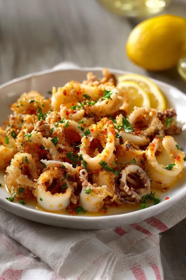 Sautéed Cajun Calamari - Gourmet Martha