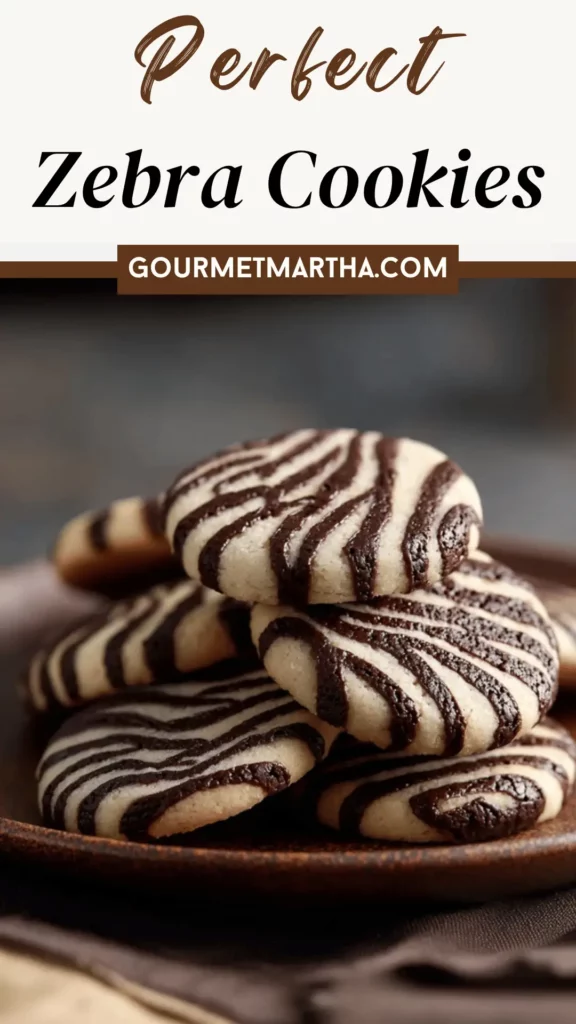 Zebra Cookies - Gourmet Martha
