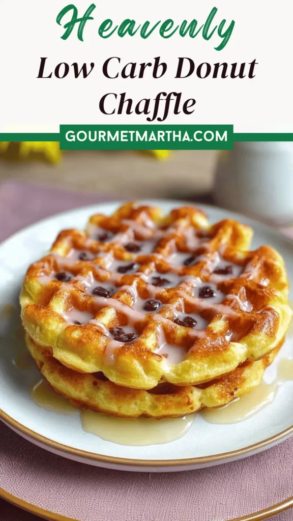 Low Carb Donut Chaffle: A Guilt-Free Sweet Keto Delight - Gourmet Martha
