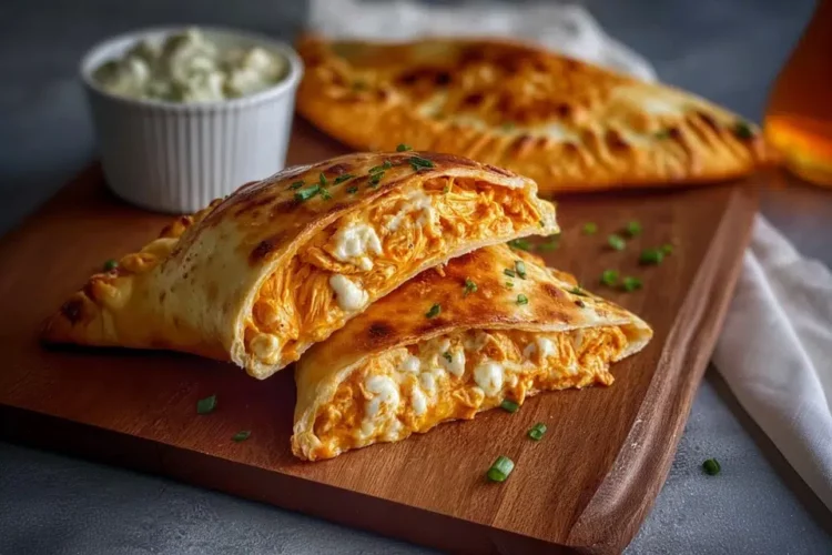 Buffalo Chicken Calzone - Gourmet Martha