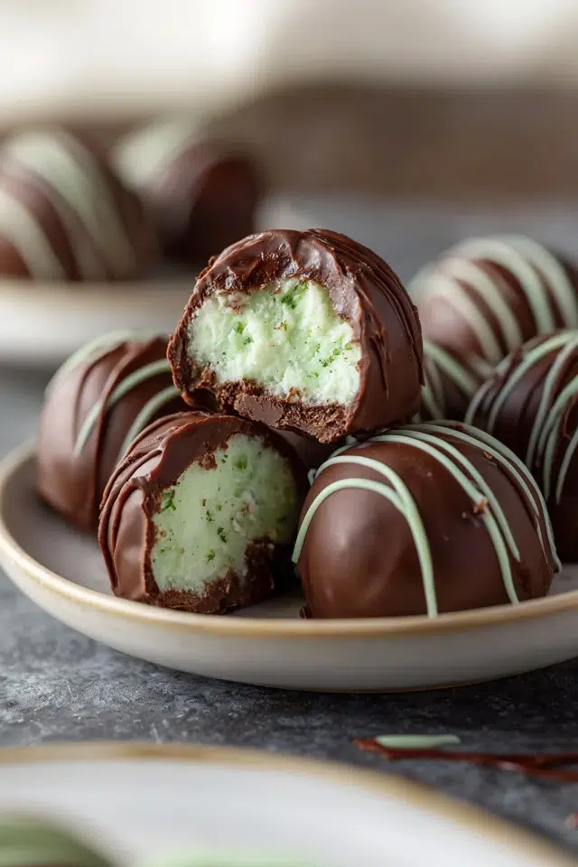 the Cozy Charm of Creamy Andes Mint Chocolate Truffles - Gourmet Martha