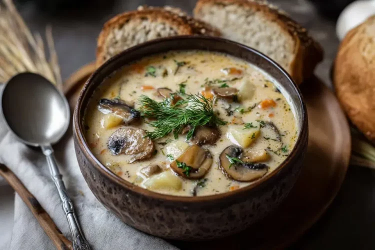Russian Potato and Mushroom Soup - Gourmet Martha