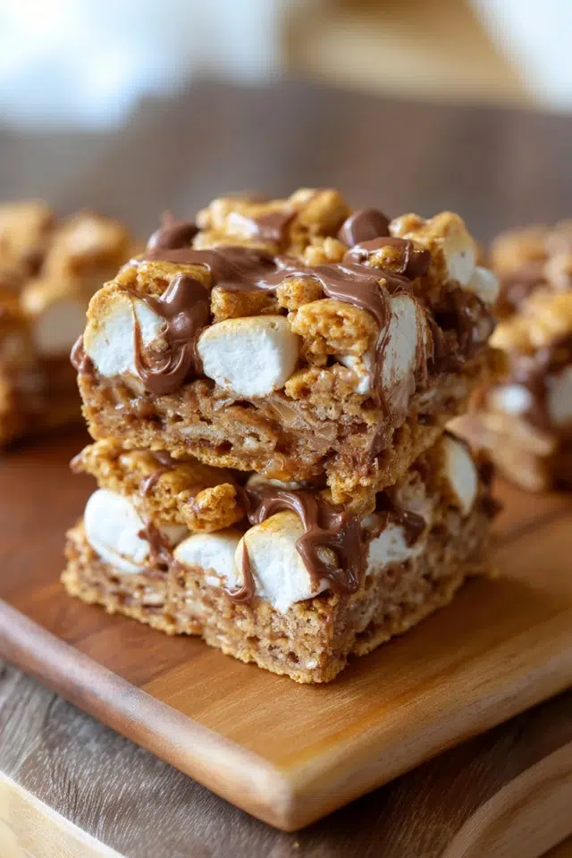 Golden Graham Bars (aka S’mores Bars) - Gourmet Martha