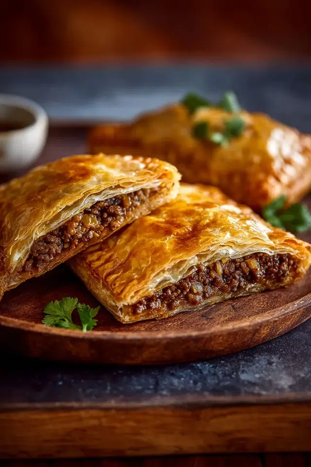 Crispy Meat Pies - Gourmet Martha