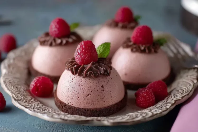 The Magic of Chocolate Raspberry Mousse Domes - Gourmet Martha