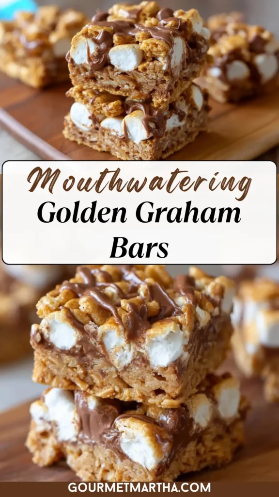 Golden Graham Bars (aka S’mores Bars) - Gourmet Martha