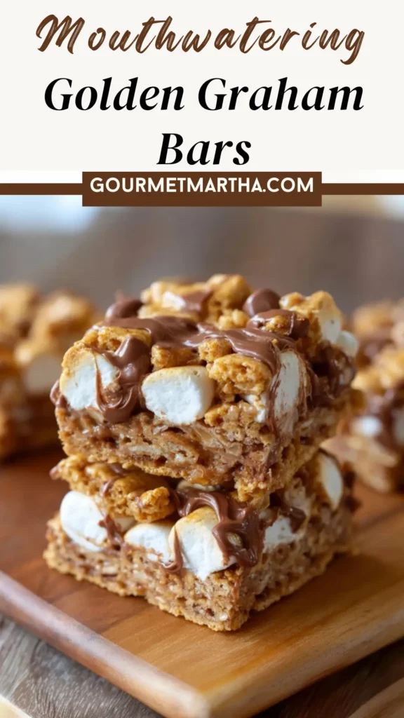 Golden Graham Bars (aka S’mores Bars) - Gourmet Martha
