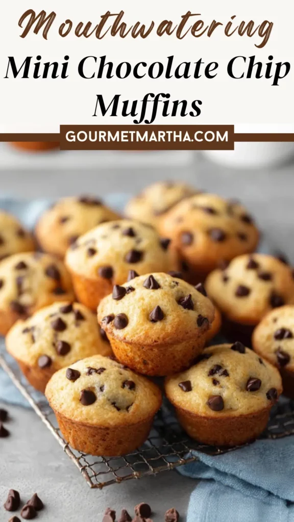 Mini Chocolate Chip Muffins - Gourmet Martha