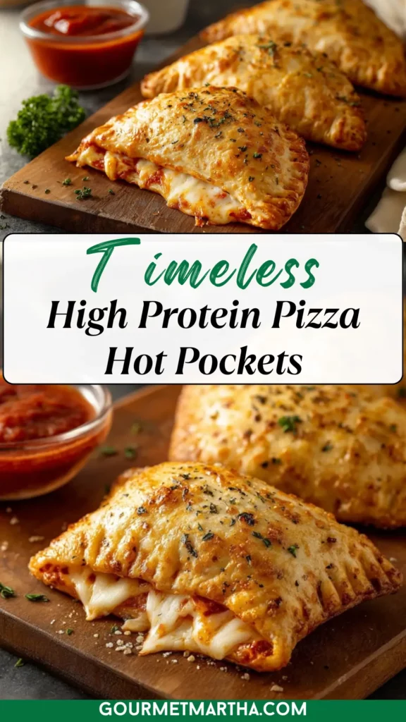 High Protein Pizza Hot Pockets - Gourmet Martha