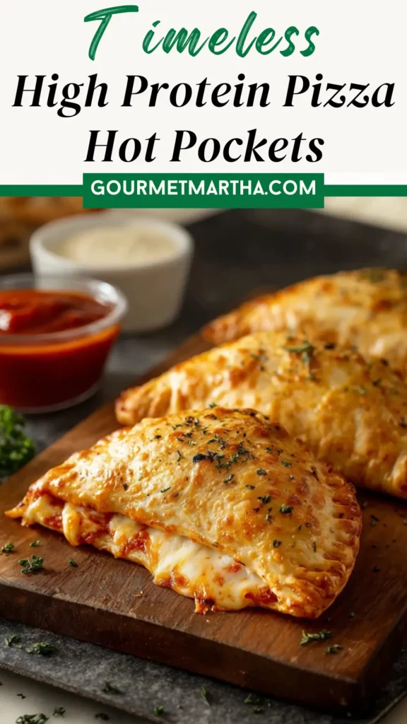 High Protein Pizza Hot Pockets - Gourmet Martha