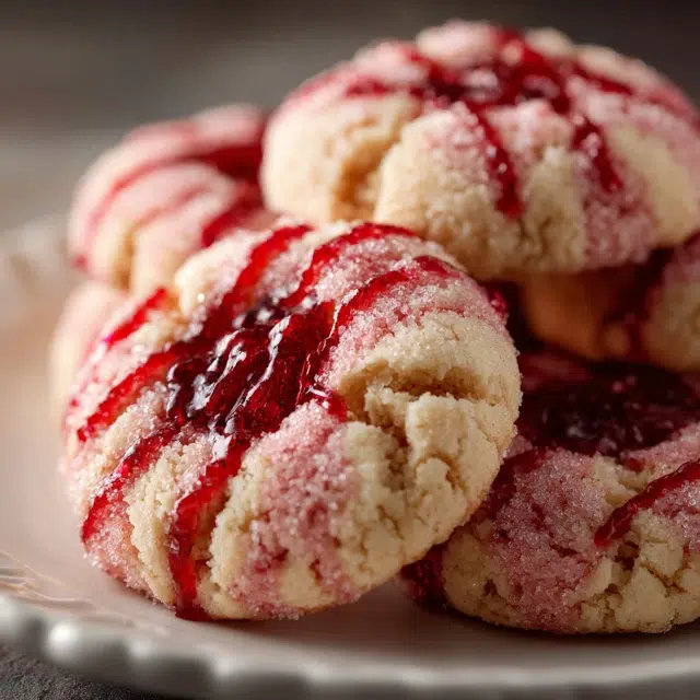Strawberry Kiss Cookies - Gourmet Martha