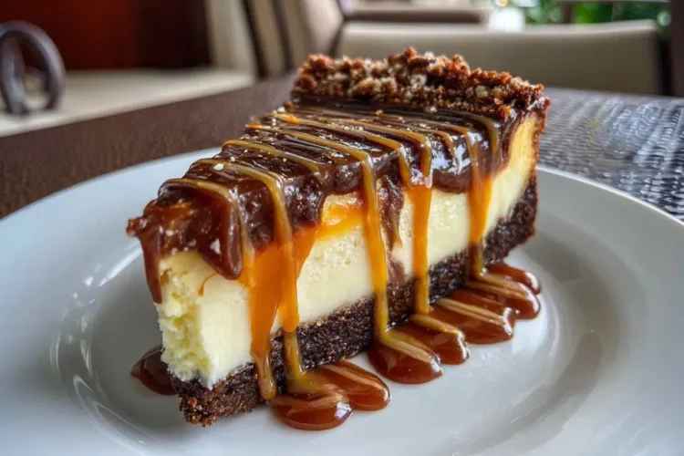 Caramel Brownie Cheesecake - Gourmet Martha