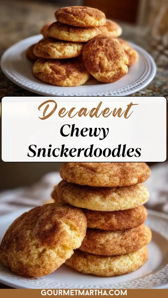 Classic Chewy Snickerdoodles - Gourmet Martha