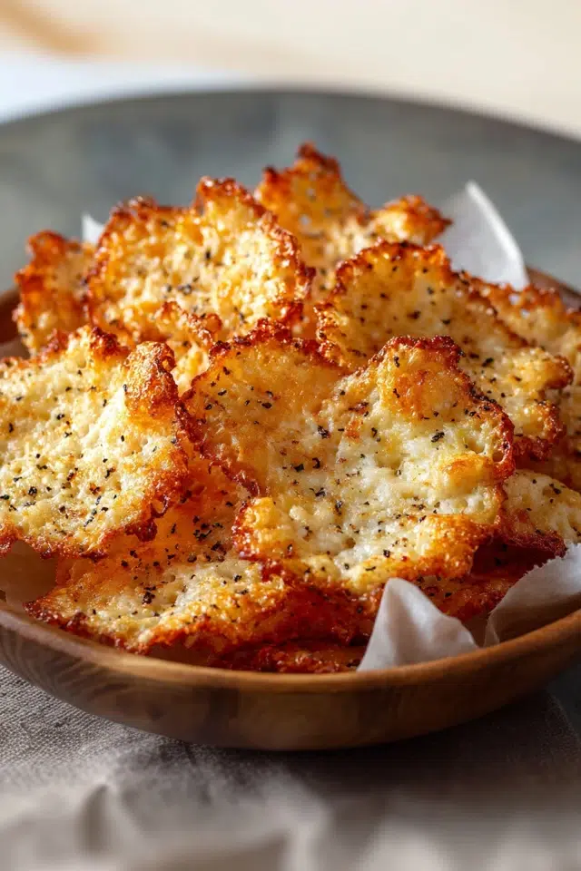 Crispy Cottage Cheese Chips - Gourmet Martha