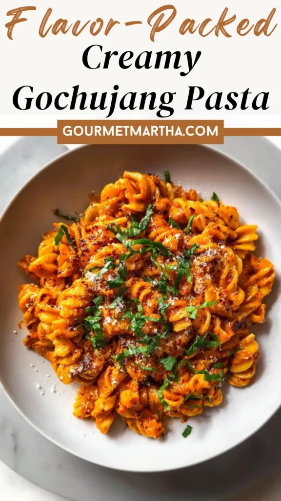 Creamy Gochujang Pasta - Gourmet Martha