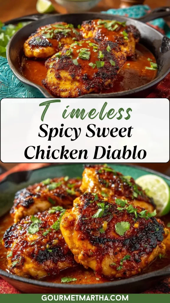 Spicy Sweet Chicken Diablo - Gourmet Martha