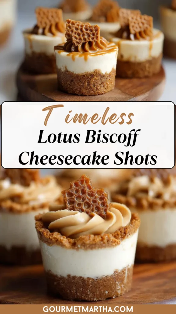 Lotus Biscoff Cheesecake Shots - Gourmet Martha