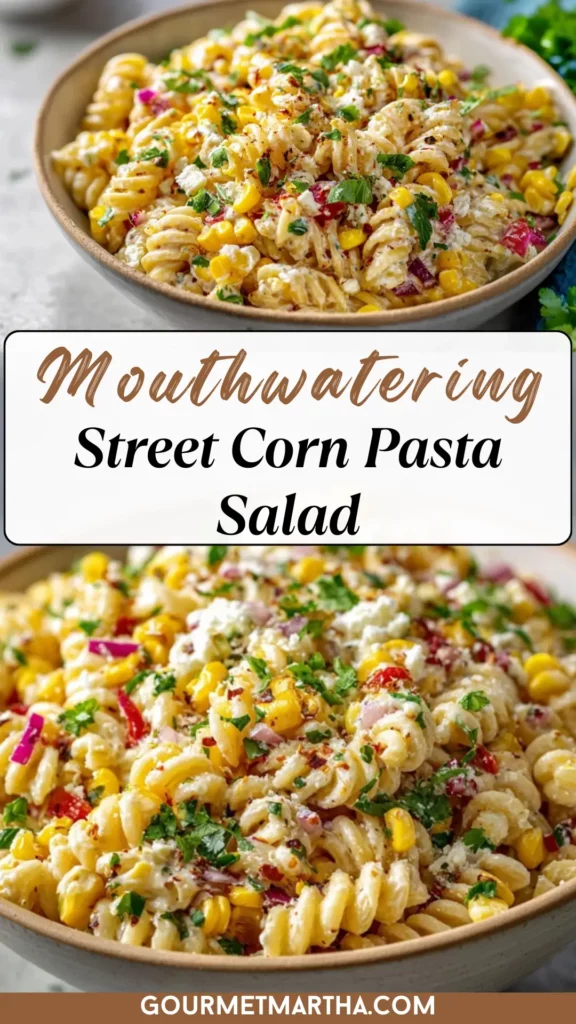 Street Corn Pasta Salad - Gourmet Martha