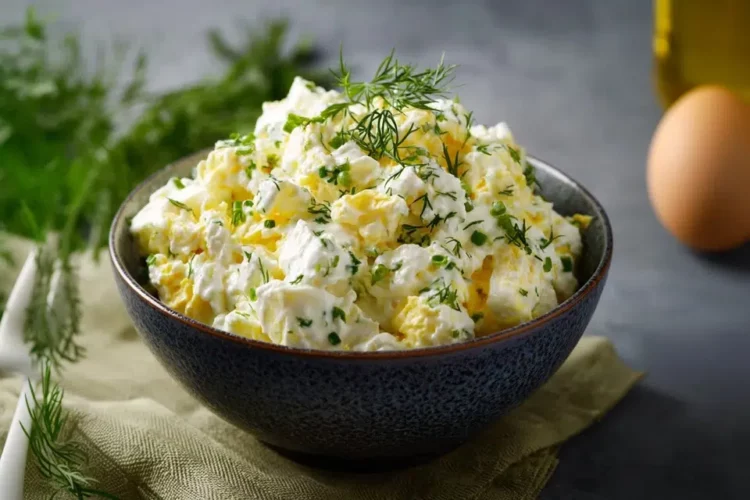 Creamy Cottage Cheese Egg Salad No Mayo - Gourmet Martha