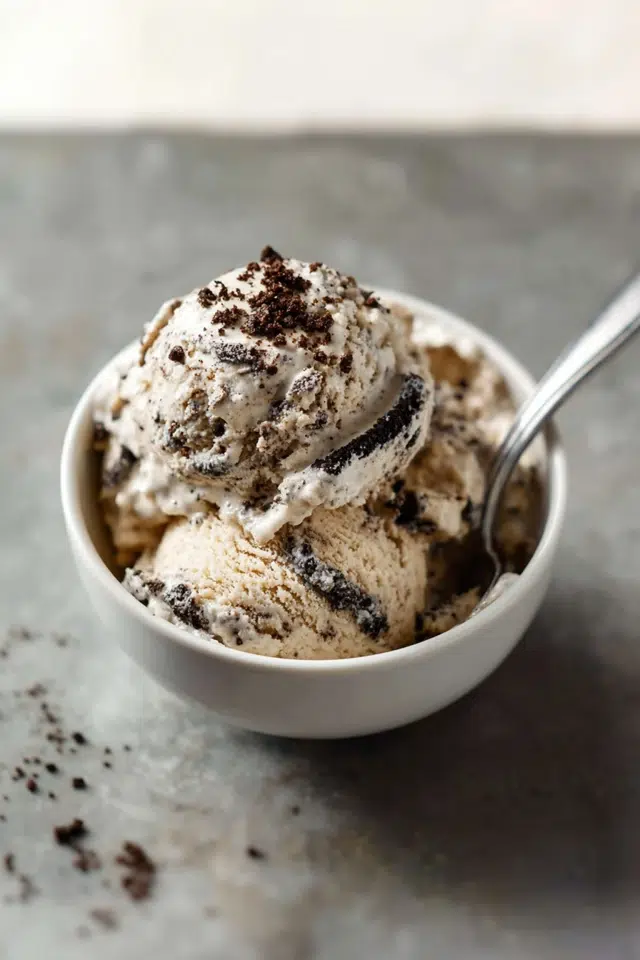 Coffee Cookies and Cream Ice Cream - Gourmet Martha