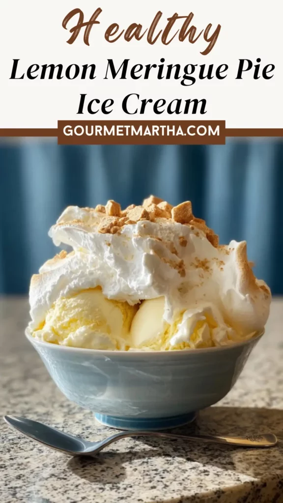 Lemon Meringue Pie Ice Cream - Gourmet Martha