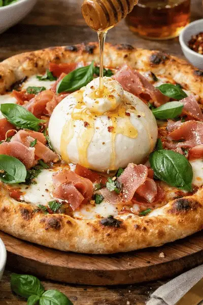 Honey Burrata Pizza - Gourmet Martha
