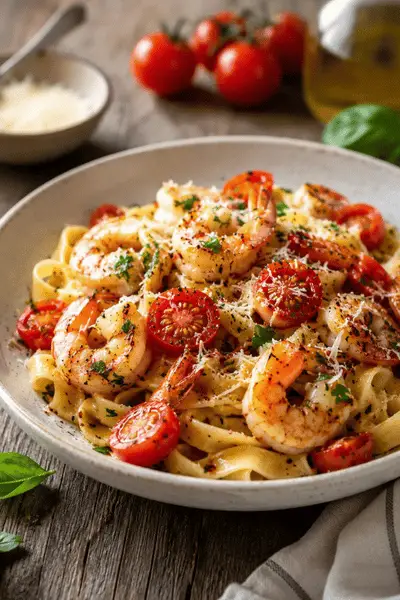 Buttered Lobster Pasta with Cherry Tomatoes - Gourmet Martha