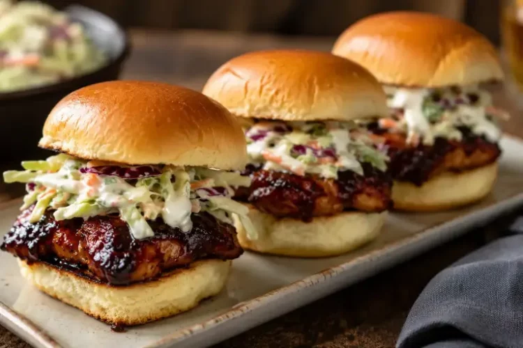 Honey Chipotle Chicken Sliders - Gourmet Martha