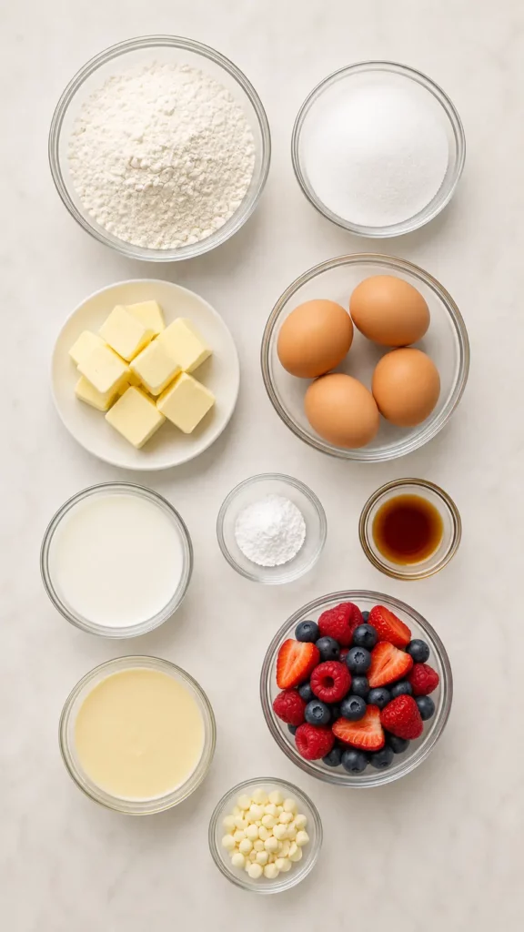 Layered White Chocolate Berry Cake Delight - Gourmet Martha